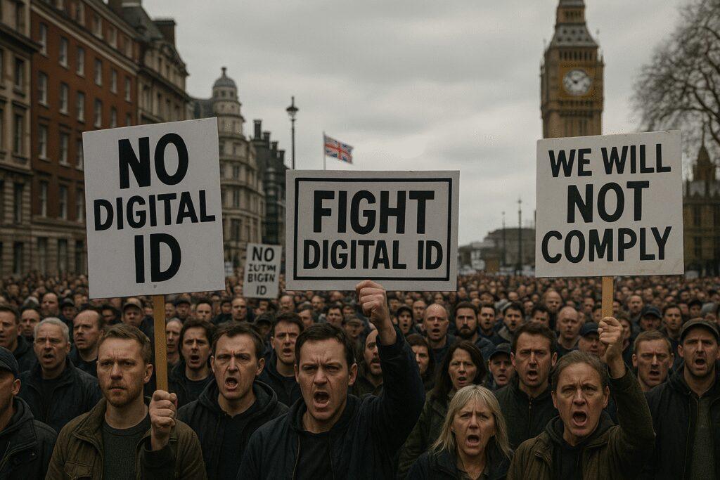 Britain's Digital ID Mandate Sparks Massive Revolt as Million Citizens ...